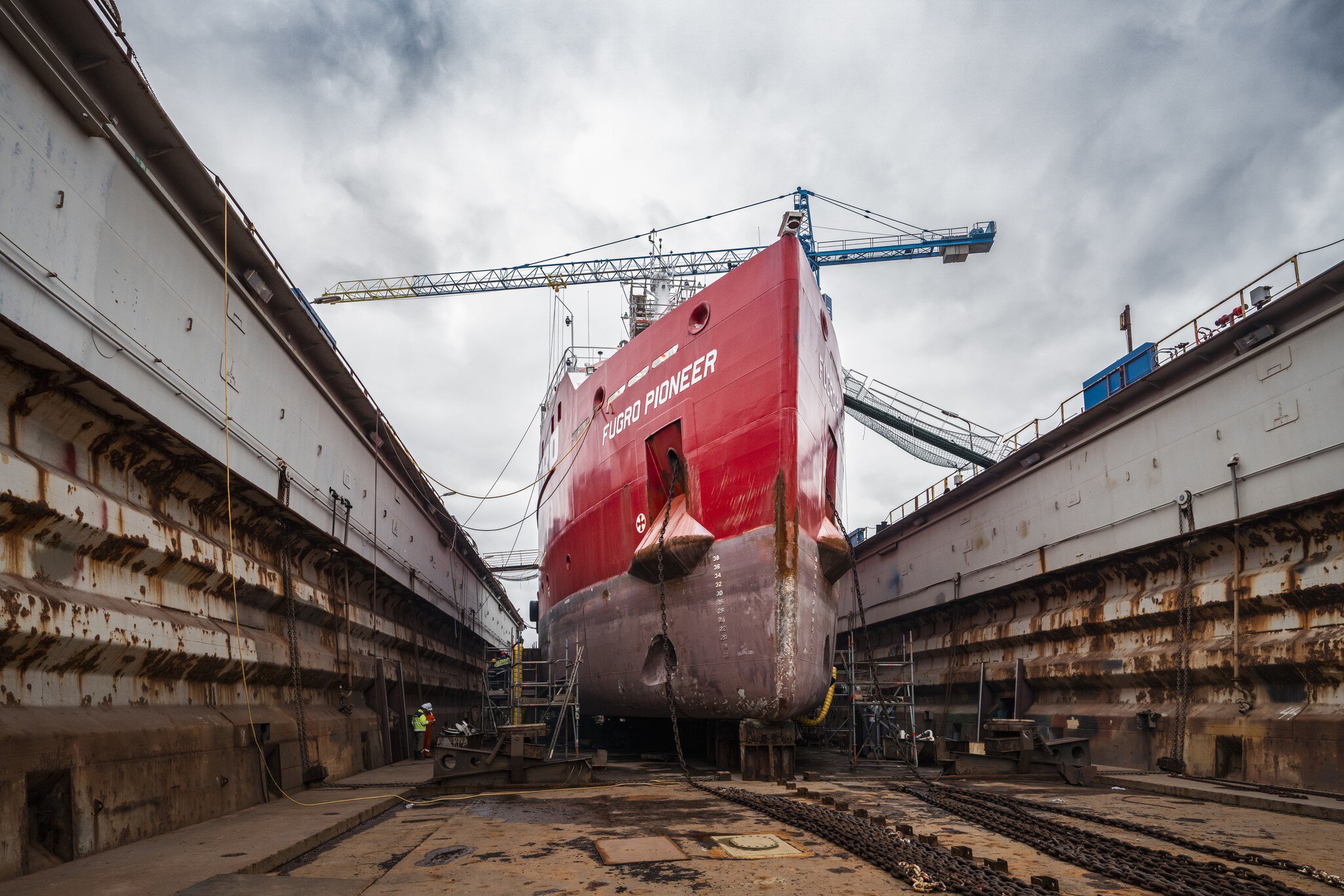 Primary phase completed in Fugro's vessel conversion to green methanol fuel